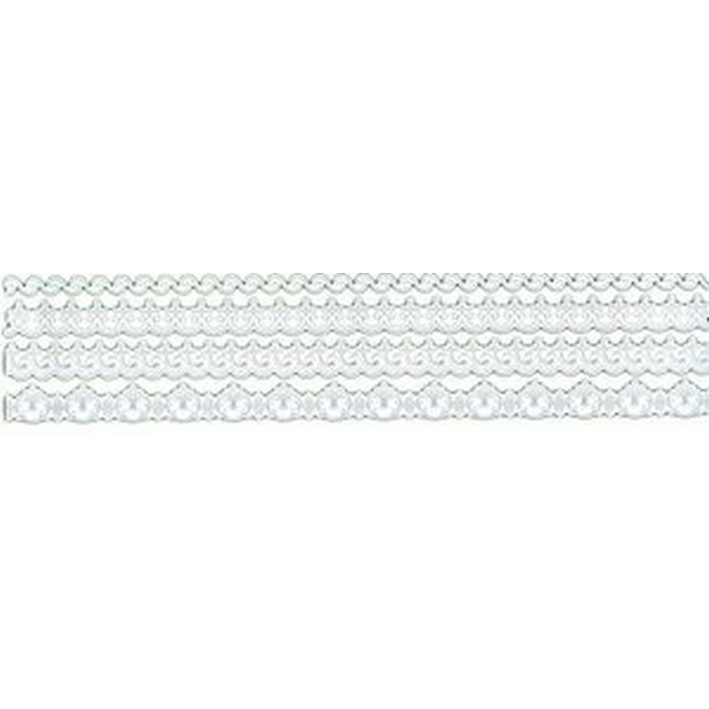 HTCN | Silver Fanciful Adhesive Borde