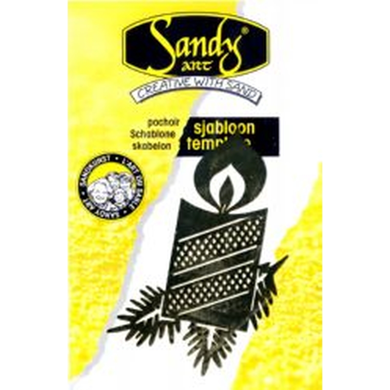 HTCN | Sandy Art Template Candle